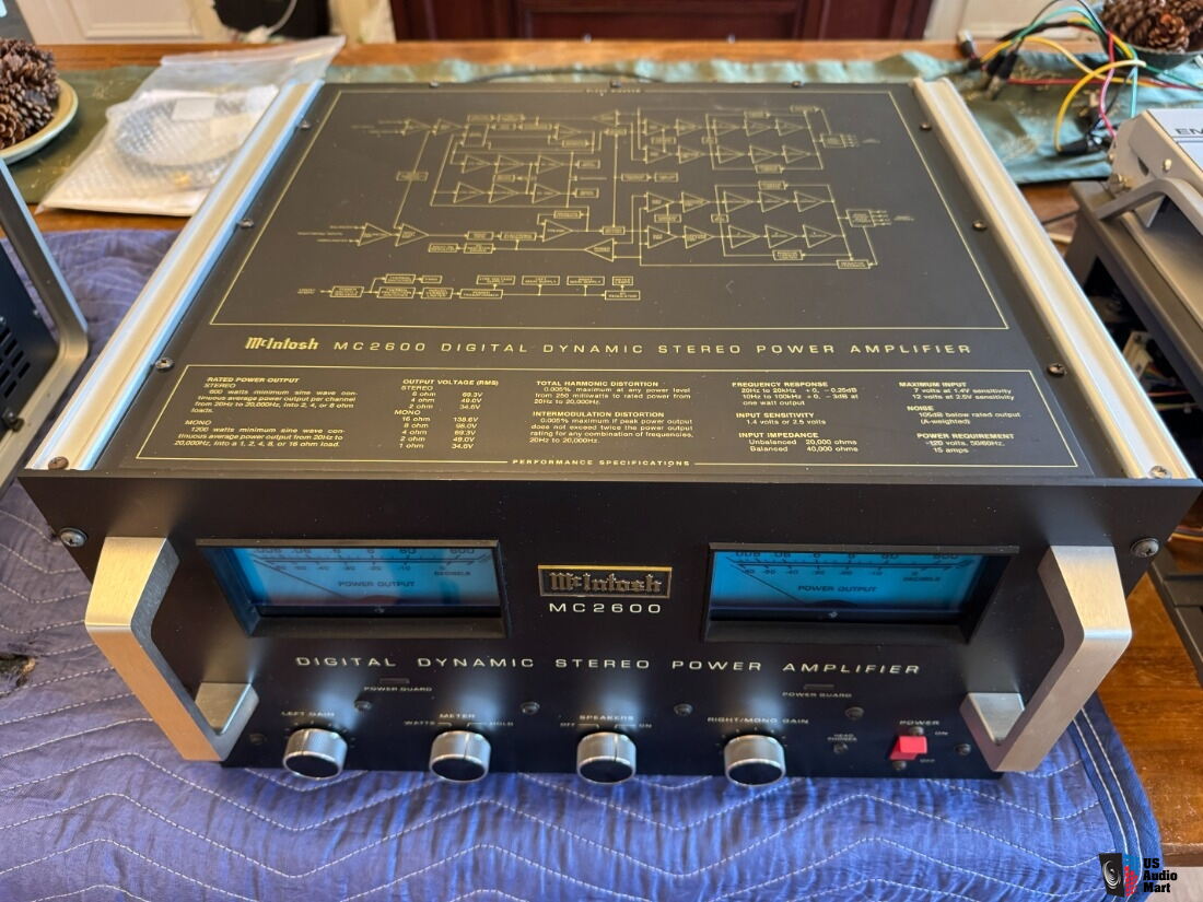 McIntosh MC2600 600 watt per channel stereo amplifier | NMint ...