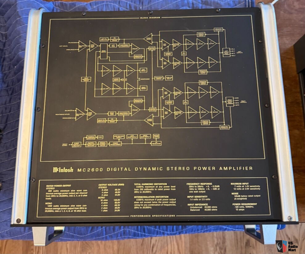 McIntosh MC2600 600 watt per channel stereo amplifier | NMint ...
