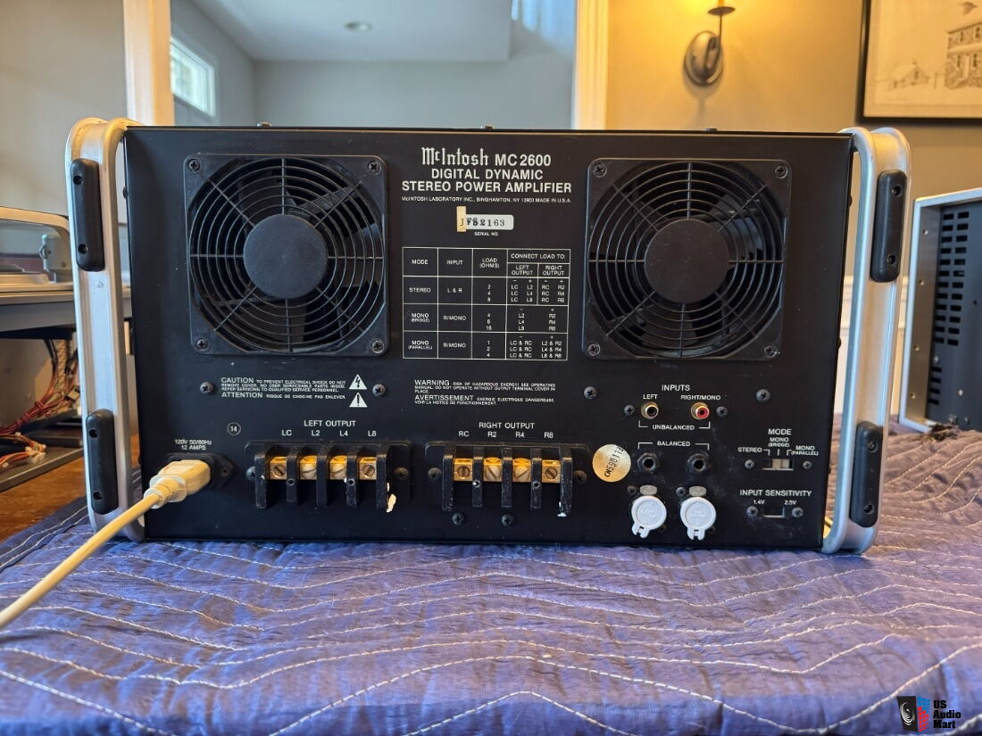 McIntosh MC2600 600 watt per channel stereo amplifier | NMint ...