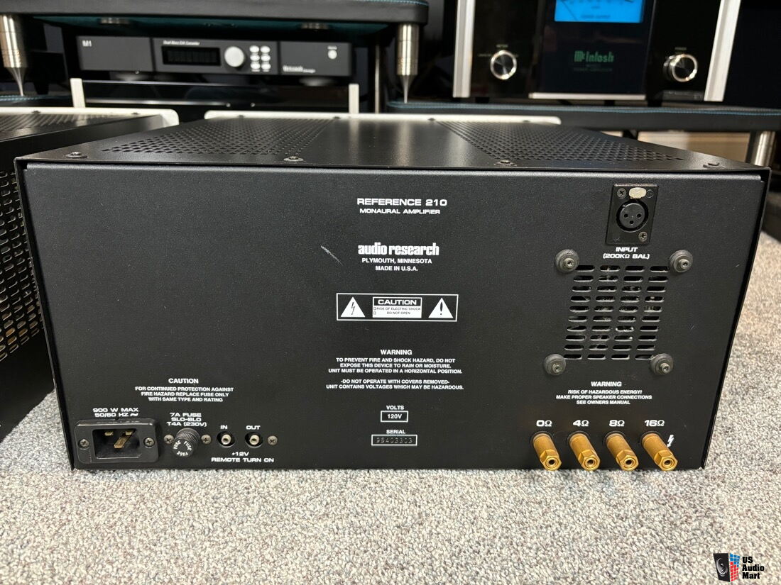 Audio Research Ref 210 Reference Tube Power Amplifier - Pair Photo ...