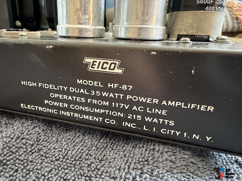 EICO HF-87 Tube Amp with Cage - Fully Restored Photo #5376186 - US ...
