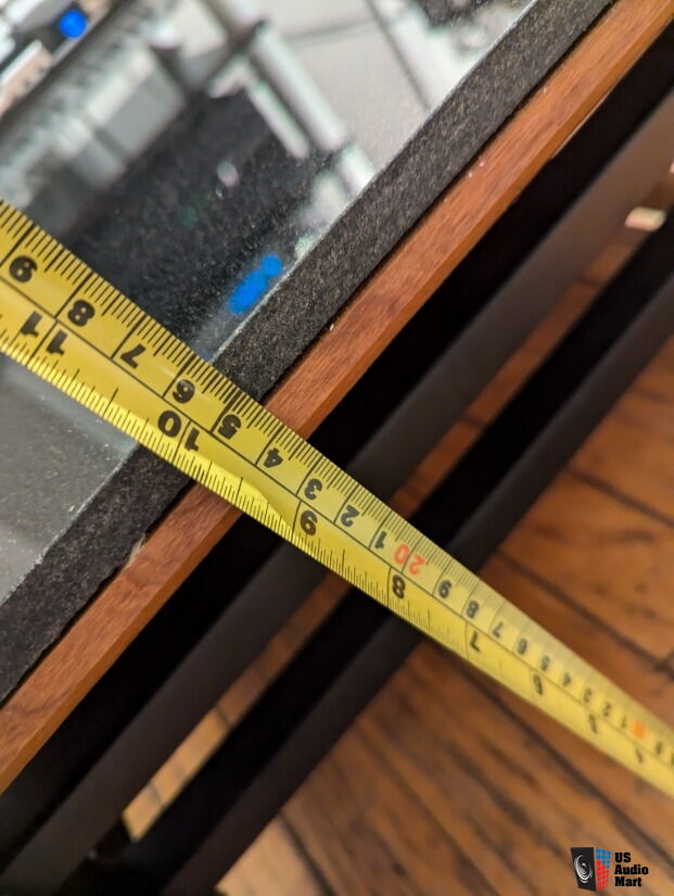 Adona Amplifier Stands - cherry wood with black granite top Photo ...