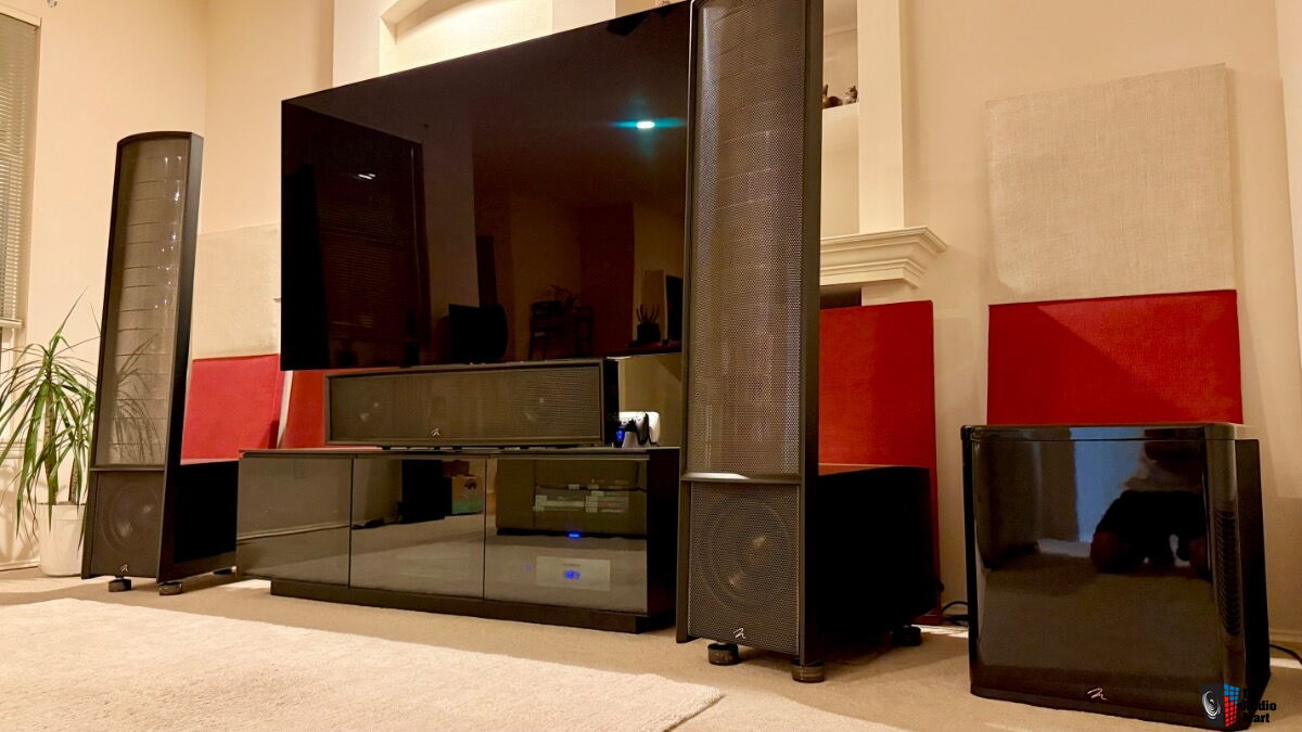 Martin Logan Expression ESL 13A with Focus ESL C18 center Home Theater ...
