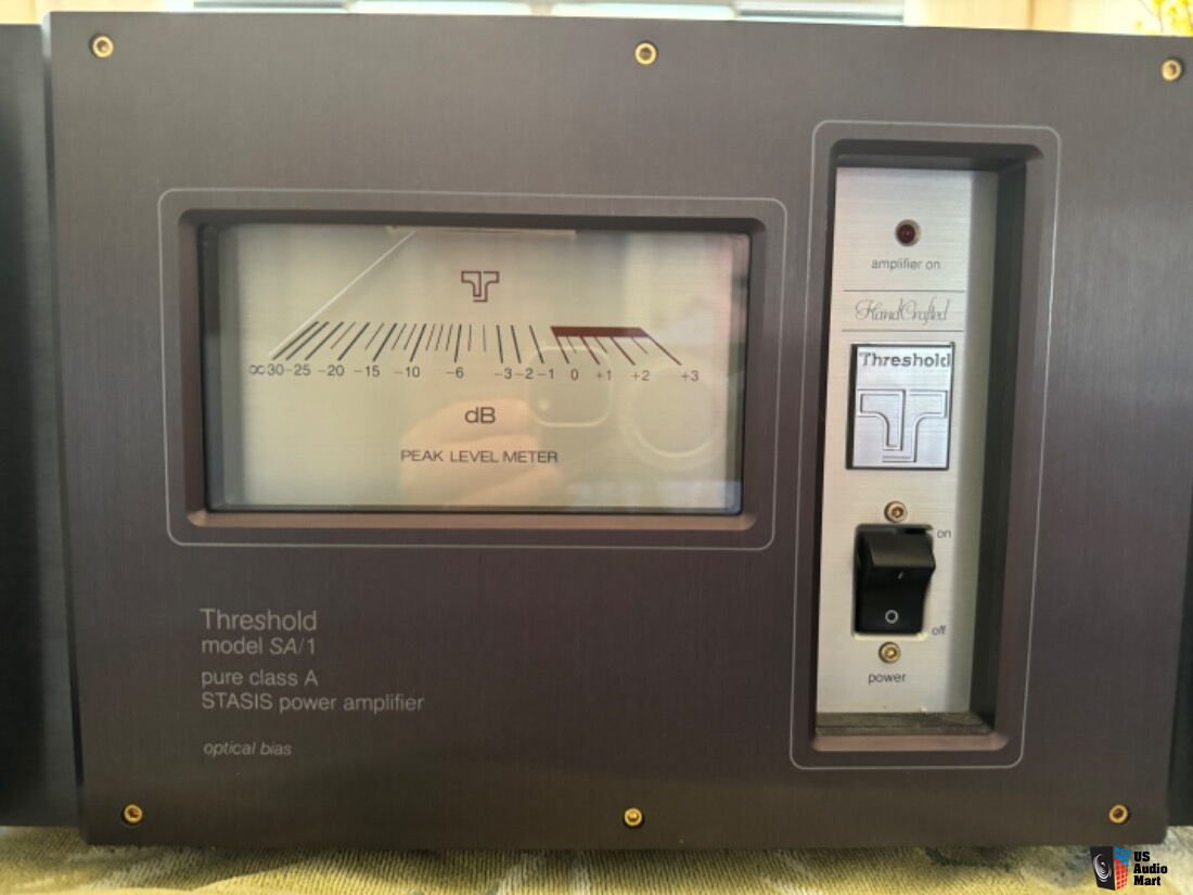 Threshold SA/1 pure Class A Stasis black monoblocks, BEST price ...