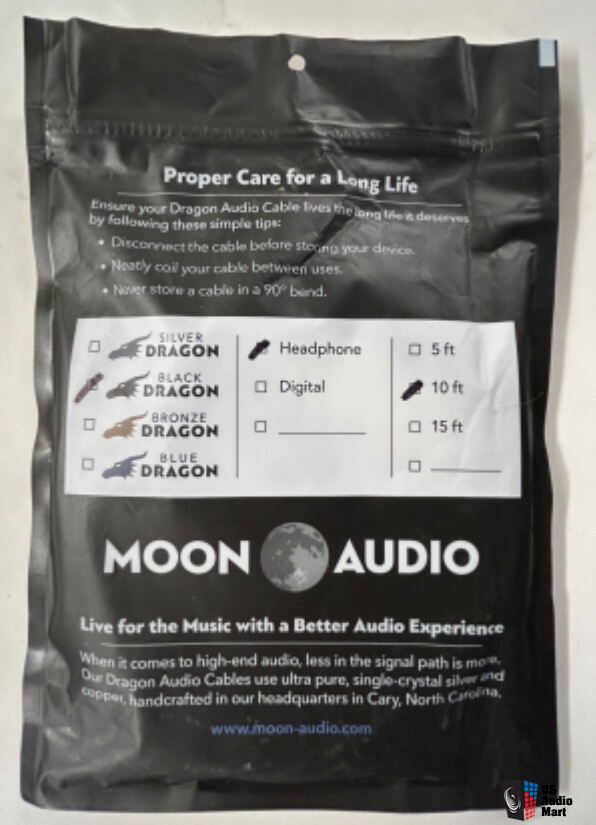 Moon Audio Black Dragon Cable 10' XLR for HiFiMan Susvara or 3.5mm ...