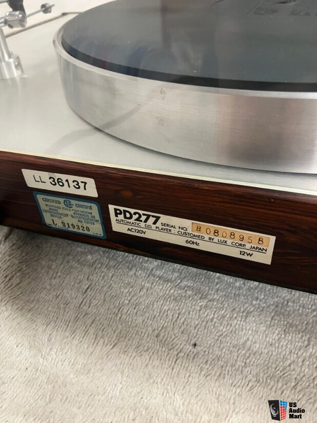 Luxman PD277 Direct Drive Turntable / Micro Seiki TA-1arm / Signet 3Ea ...