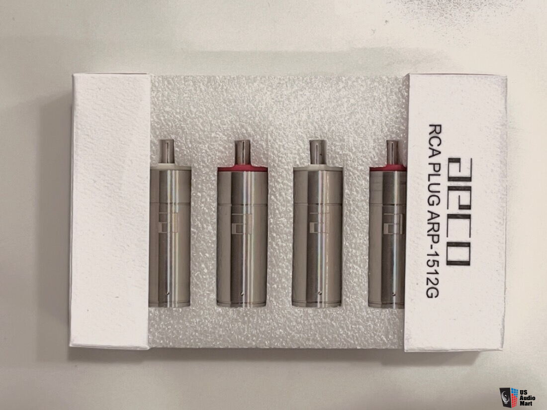 AECO Rhodium RCA connectors plugs (no wire) For Sale - UK Audio Mart