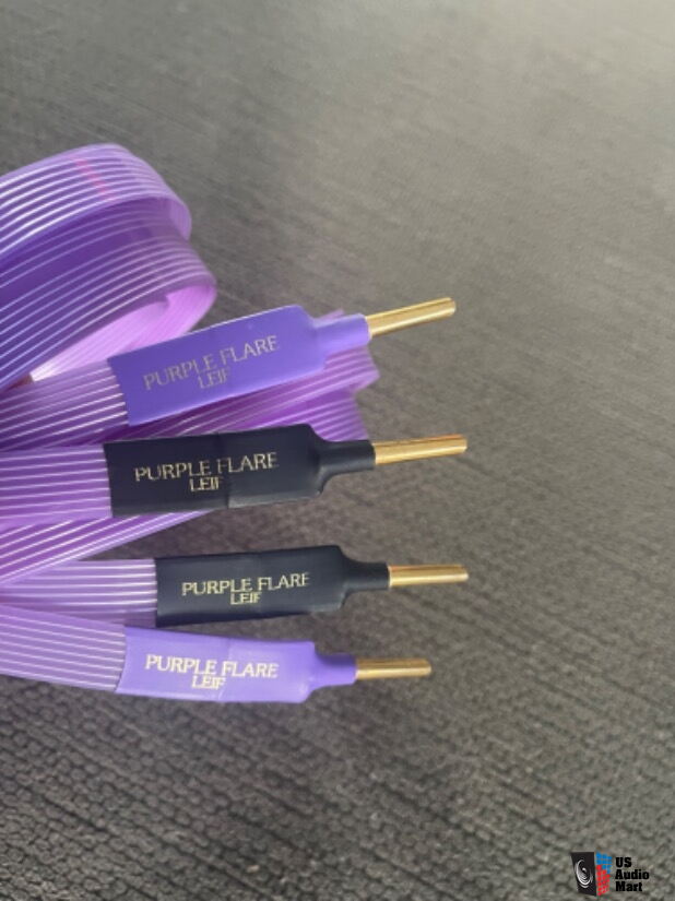 Nordost PURPLE FLARE LEIF 2m speaker cable pair Photo #5390211 - US ...