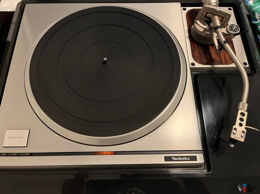 Technics SP10MKII, with black base, tonearm, remote switch For Sale ...