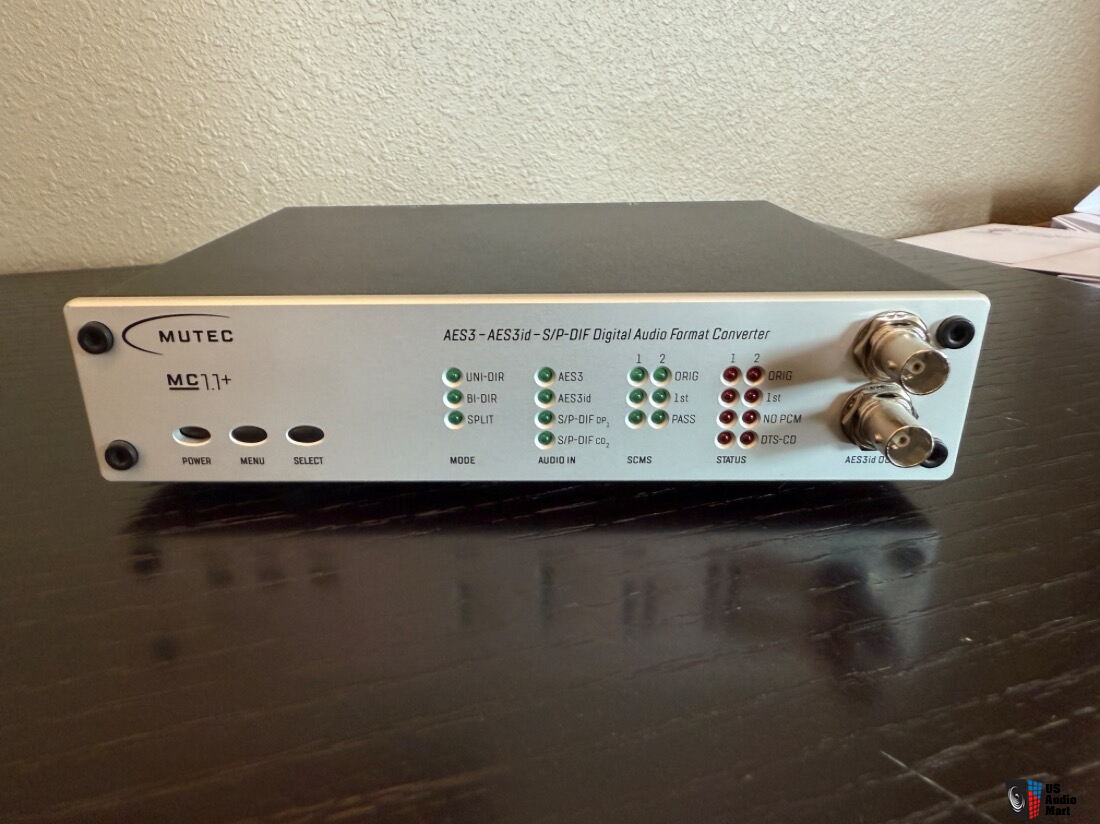 Mutec MC1.1+ Digital Format Converter for AES/EBU, S/PDIF Excellent ...