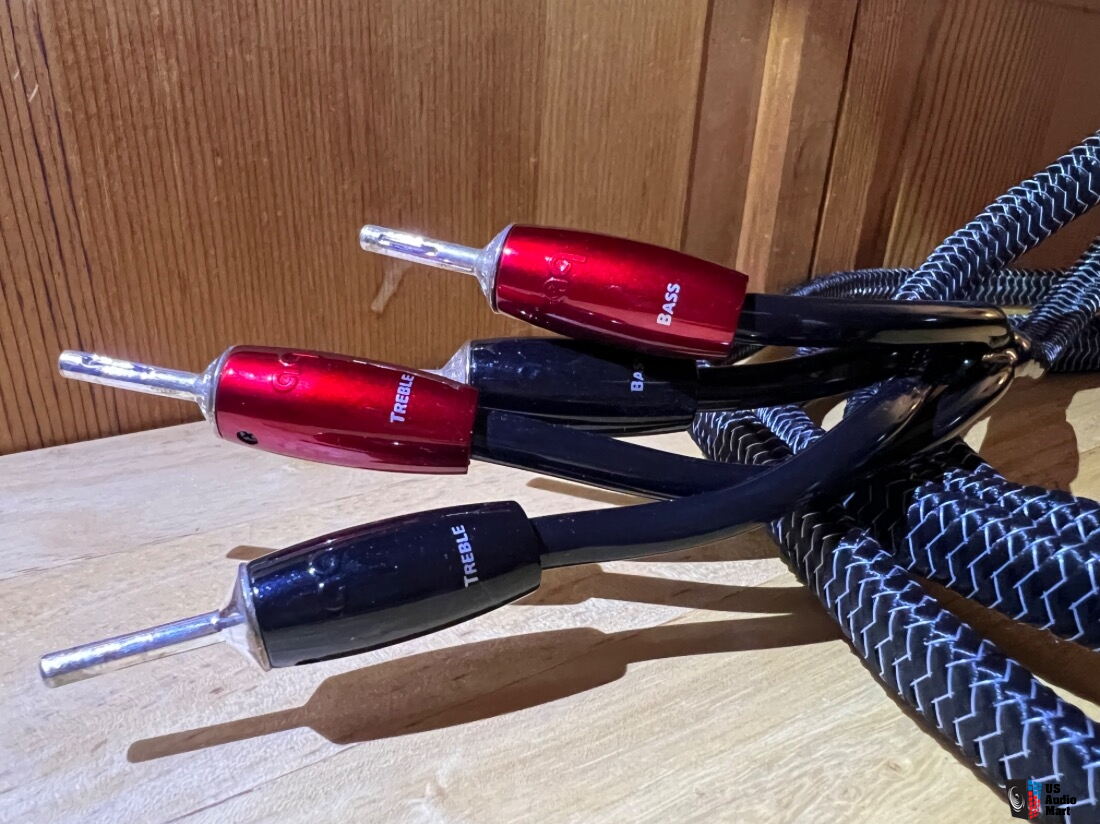 AudioQuest Rocket 44 Speaker Cable with Silver SureGrip 500 BFA (Two ...
