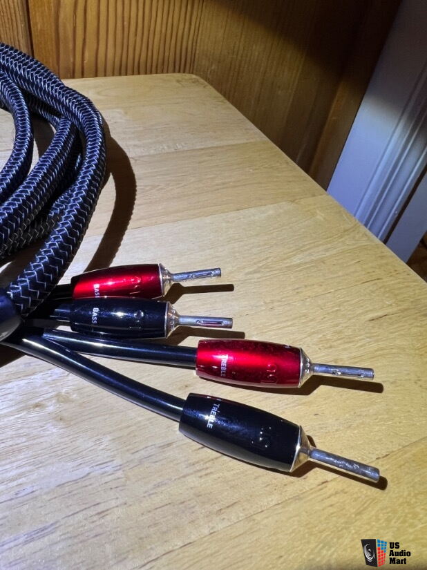 AudioQuest Rocket 44 Speaker Cable with Silver SureGrip 500 BFA (Two ...