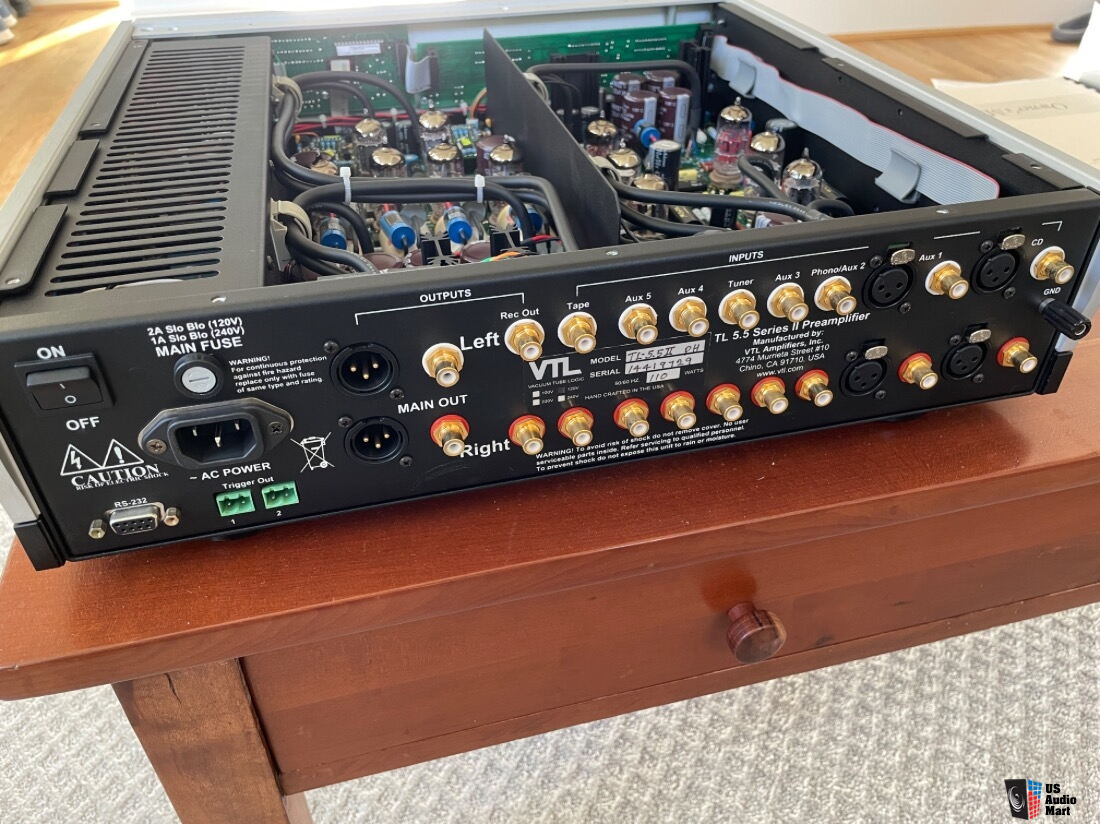 VTL 5.5 MkII Signature preamp with mm/mc phono stage - SILVER Photo ...