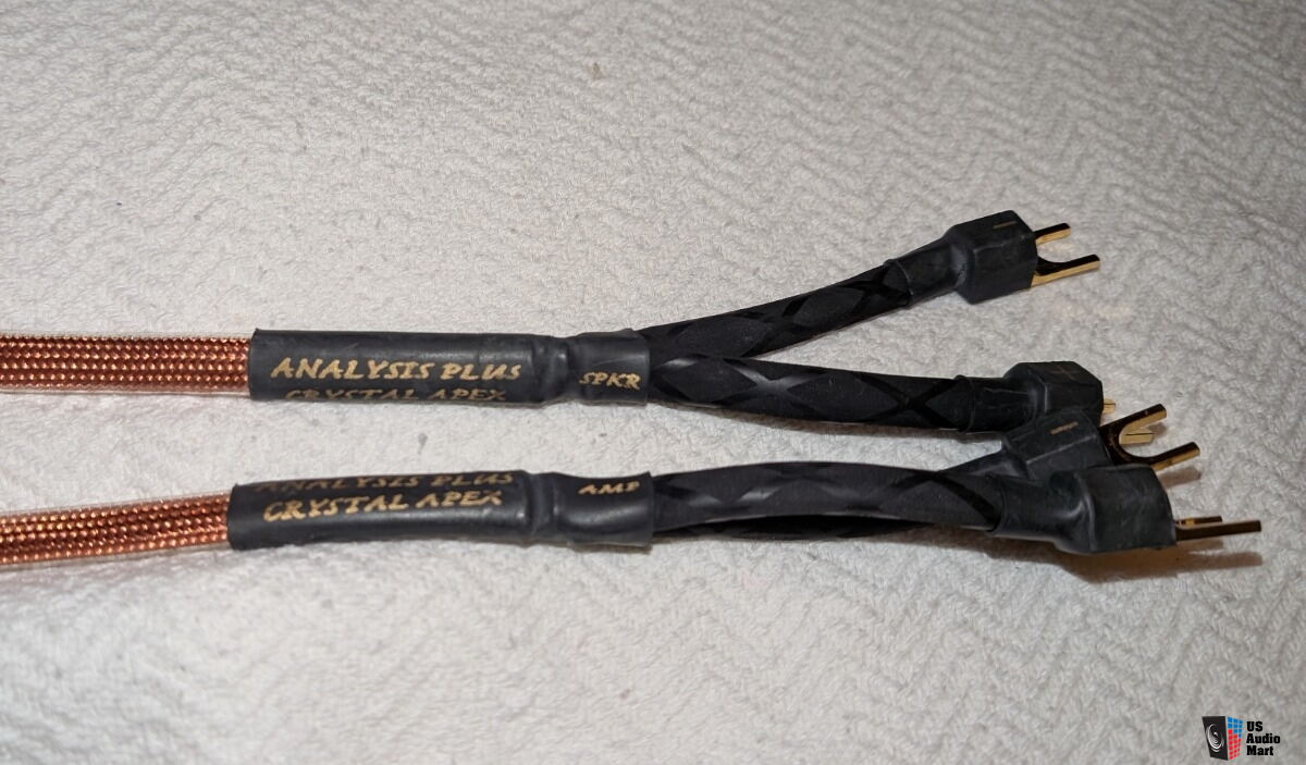 Analysis Plus Crystal Apex Speaker Cable 12ft pair Photo #5400365 - US ...