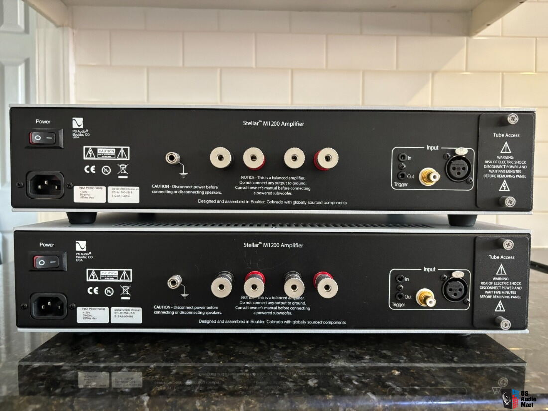 PS Audio M1200 Monoblocks with Herbie's Audio tube dampers Photo ...