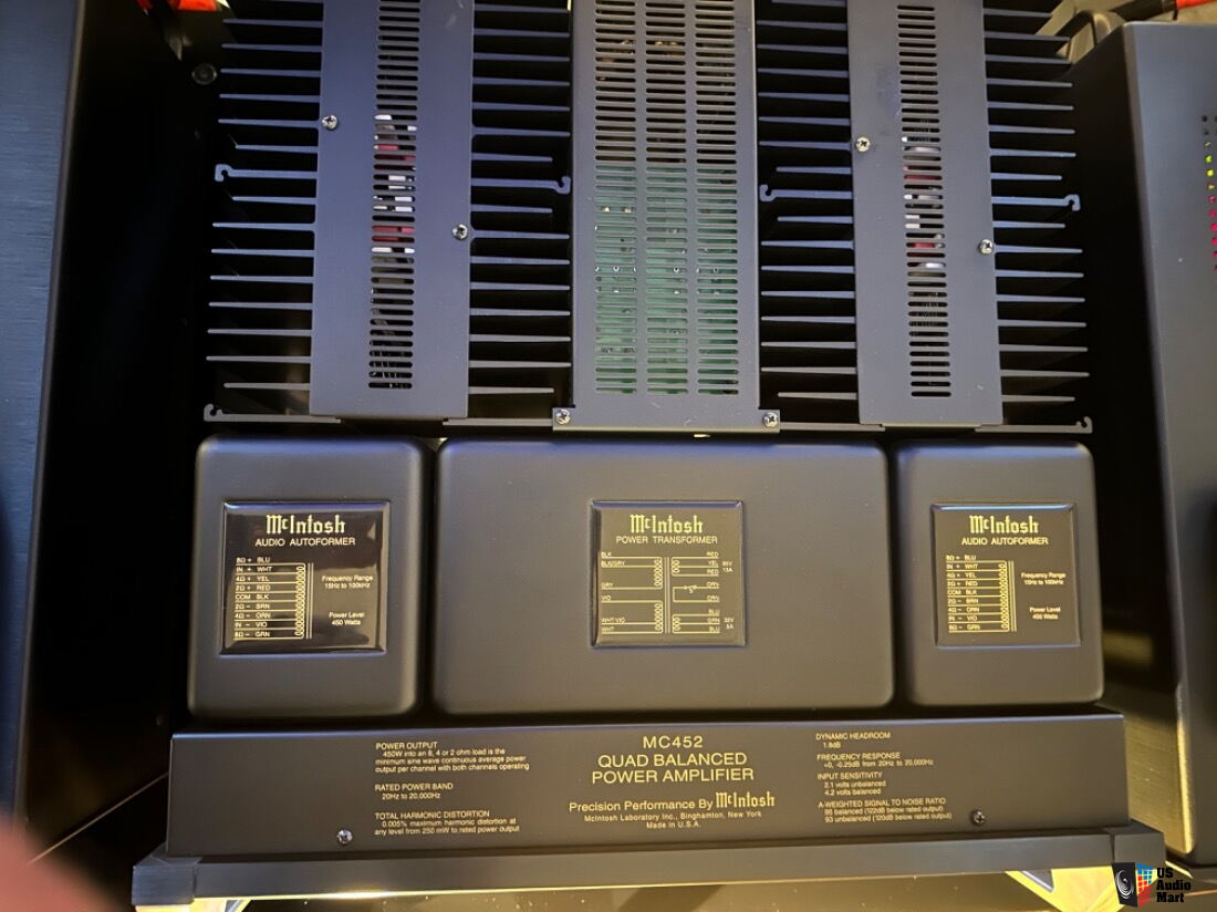 McIntosh MC 452 Stereo Power Amplifier Photo #5400957 - US Audio Mart