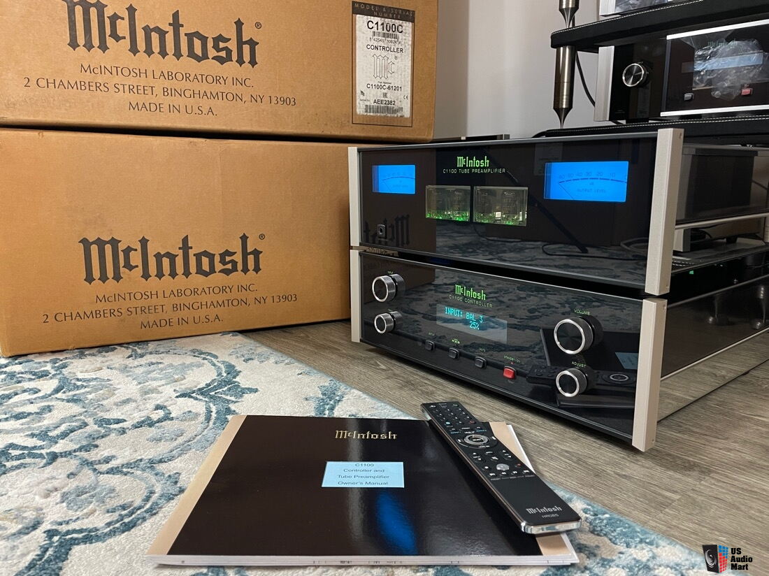 McIntosh C1100 Analog Tube Preamplifier w/ Boxes, Manual, Remote ...