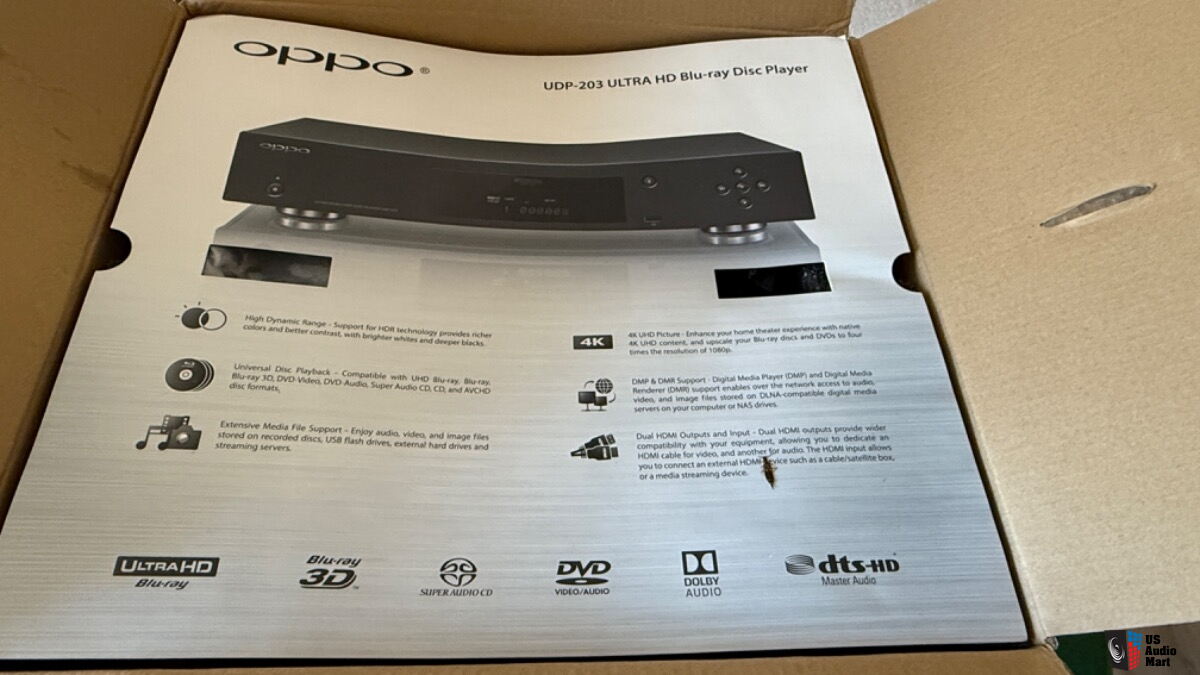 Oppo UDP 203 BluRay Disc Player, Multi-region with Furutech internal ...