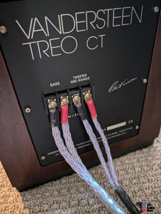 Vandersteen Treo CT and Iconoclast speaker wire For Sale - US Audio Mart