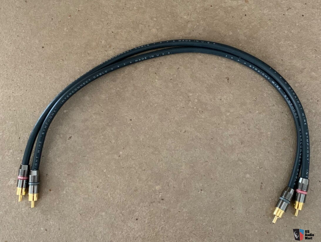 Straight Wire Symphony RCA interconnects .5 meter in length. Pair. Work ...