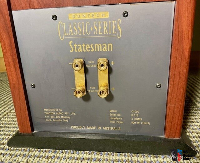 Duntech Statesman C1000 floor standing speakers - Local pickup near ...