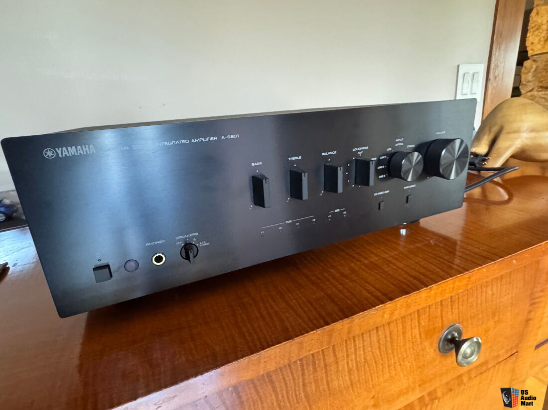 Yamaha Amp A-S801BL Integrated Amplifier (Black) Photo #5406755 - US ...