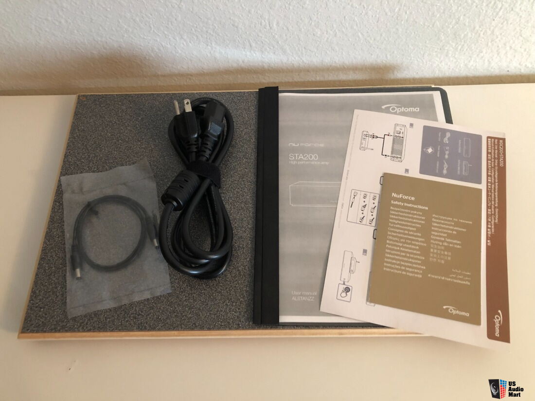 Optoma Nuforce STA200 Amplifier " Goldmund Job Design " Excellent ...