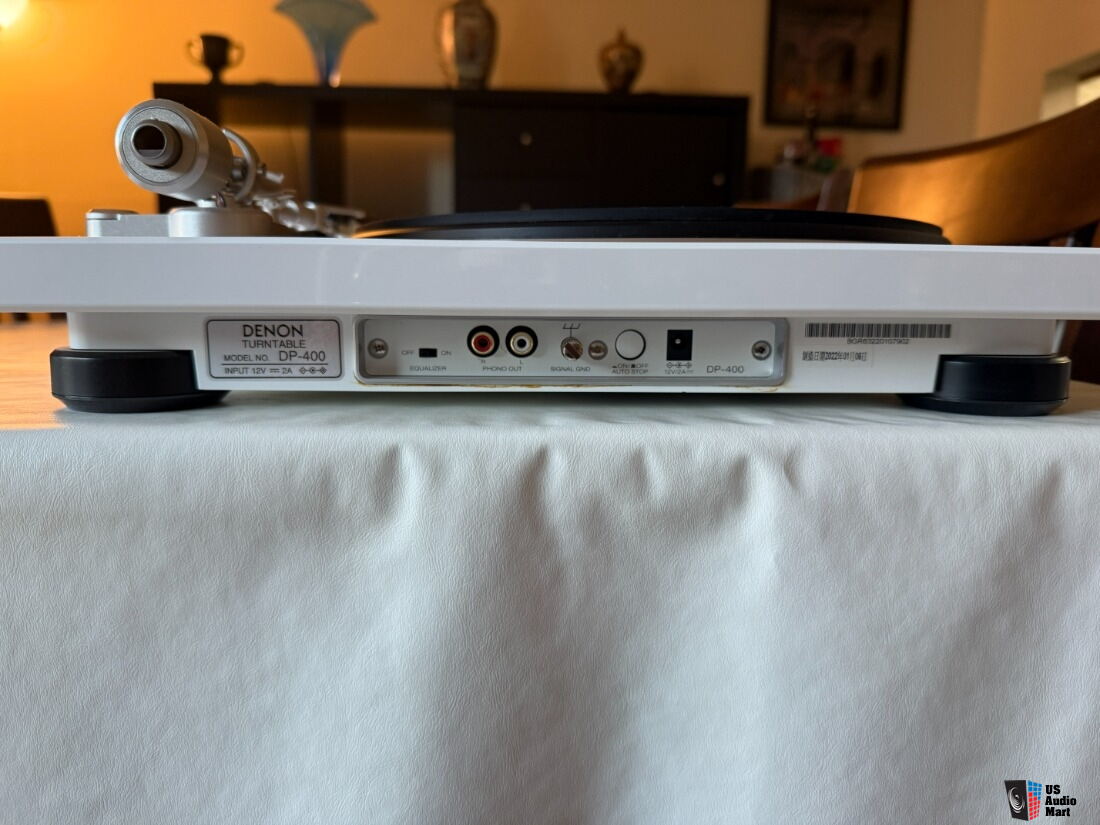 Denon DP-400 Turntable (White) + extras Photo #5409159 - US Audio Mart