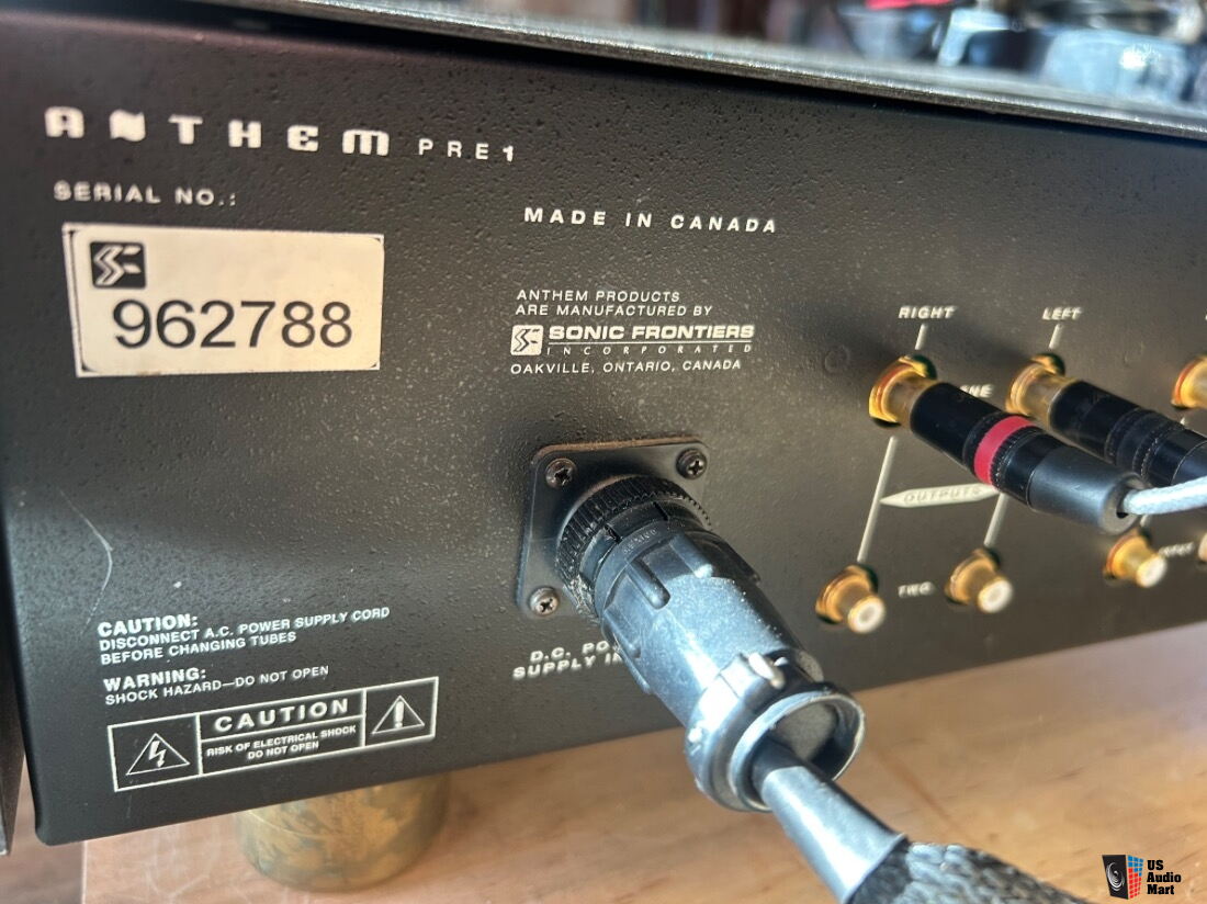 Anthem Pre1 Full Function Tube Preamp w 4 x 6922, 2 x 12AT7, 1 x 5AR4 ...