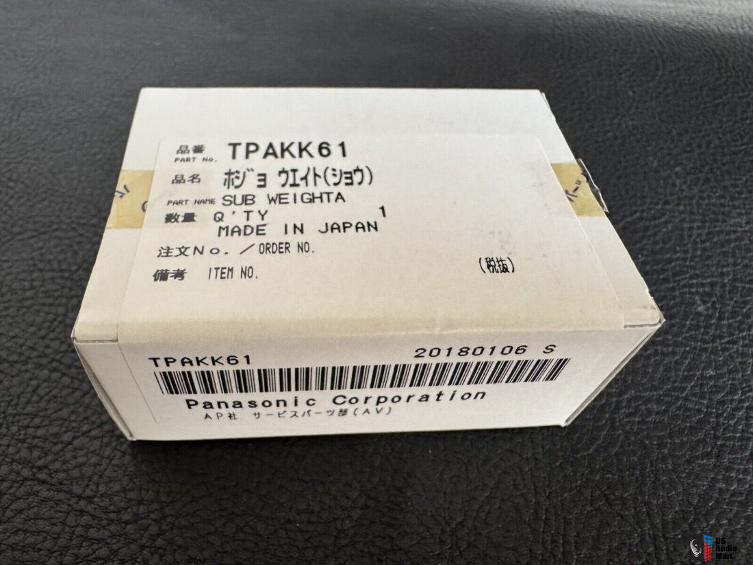 Technics Auxiliary "Sub-Weight A" For SL-1200 1210 G/GAE/GR/MK2-6 (10 ...
