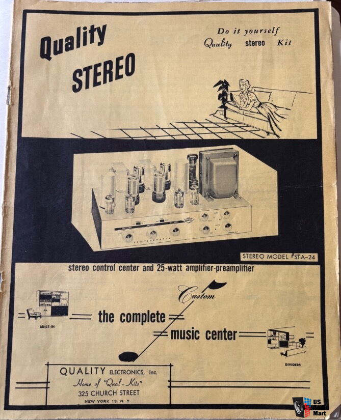 Original Quality Stereo Model STA-24 Kit Instruction Manual For Sale ...