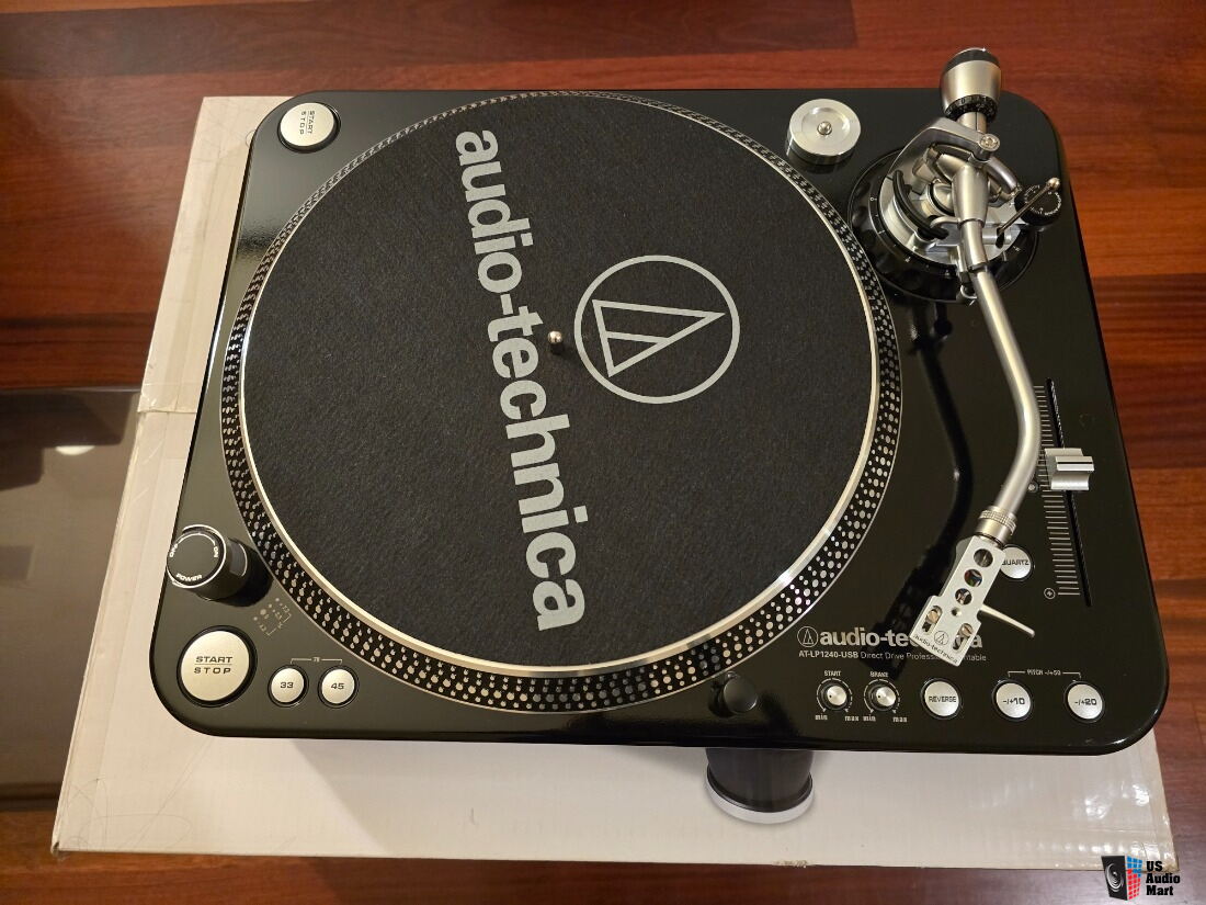 Audio-Technica AT-LP1240USB Direct Drive Professional DJ Turntable ...