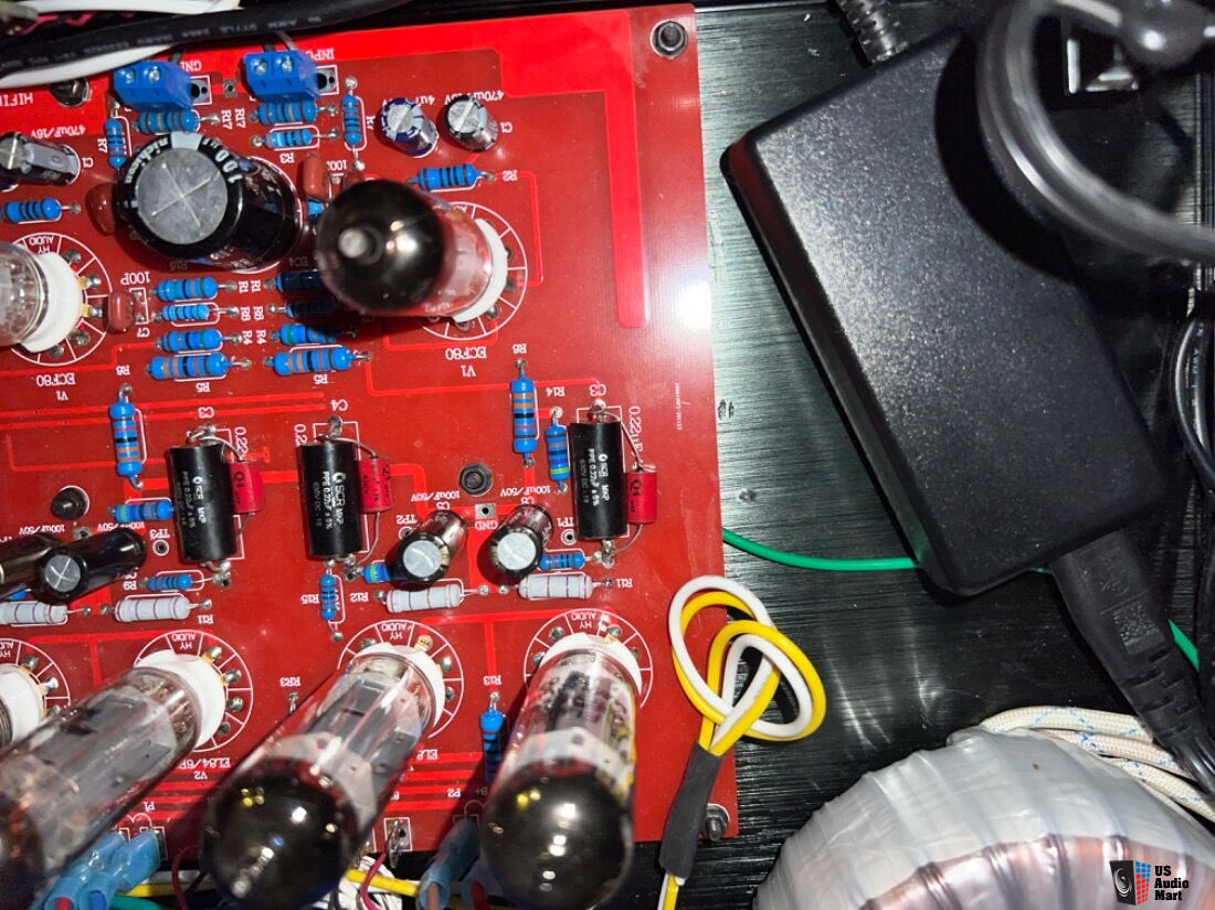 DIY EL-84 SS rectified Integrated amplifier AudioNote board) Photo ...