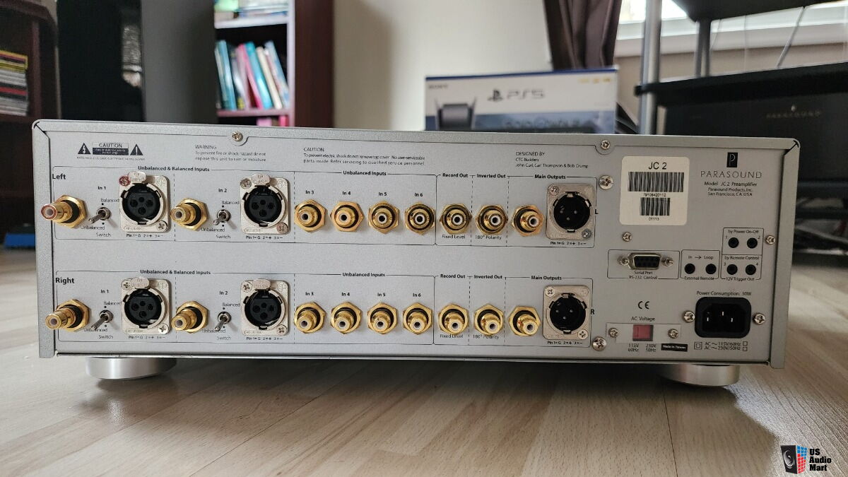 Parasound JC2 Preamplifier, Silver Photo #5419398 - US Audio Mart
