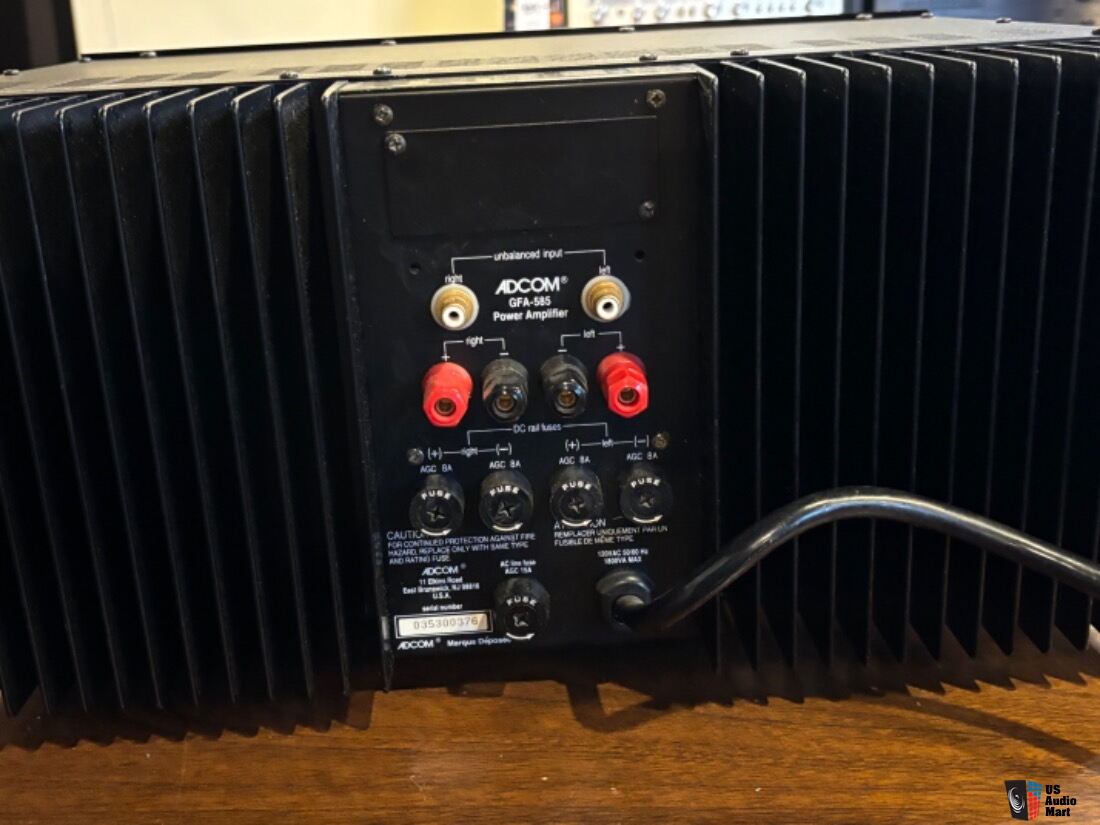 Adcom, 585 Limited Edition... Rare & Fabulous Power Package Photo ...