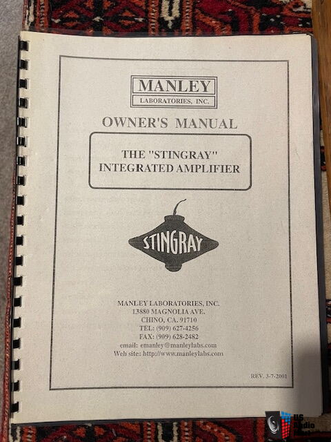 Manley Stingray w/ all Manley updates/mods Gold Lion EL 84's Photo ...