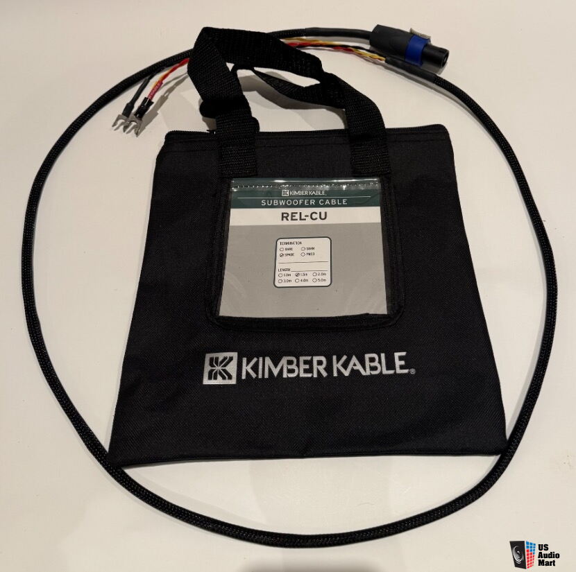 Kimber Kable REL CU Subwoofer Cables 1.5M Pair and 3M Single, Priced ...