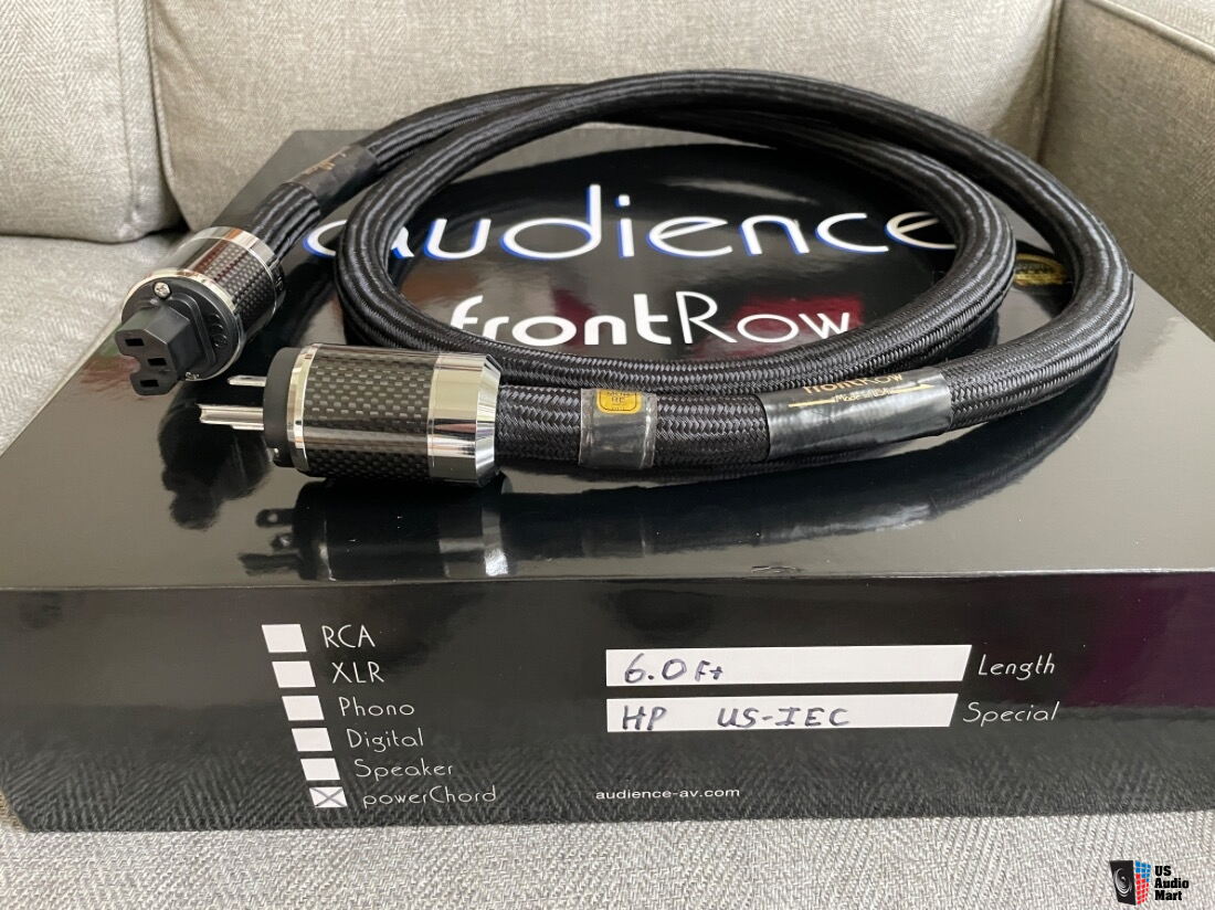 Audience frontRow 6ft power cord Iec For Sale - US Audio Mart