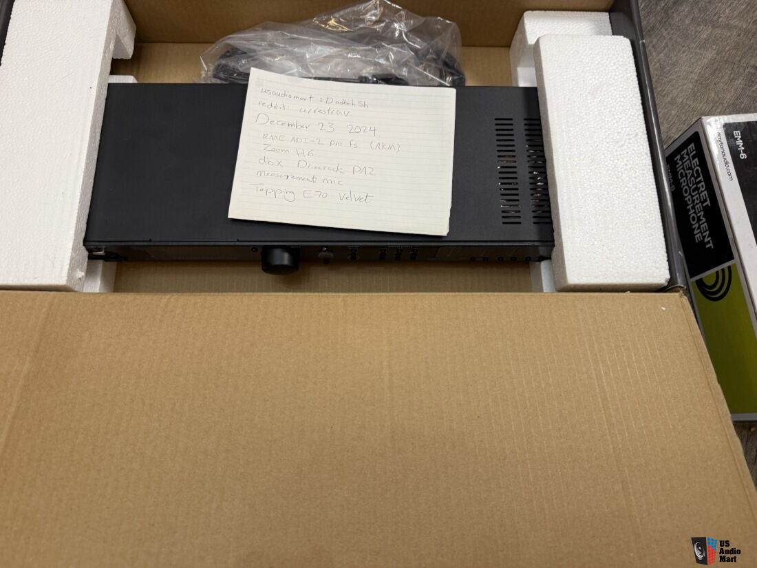 RME ADI-2 pro fs AKM | dbx drivarack pa2 | Topping E70 velvet | Zoom H6 ...