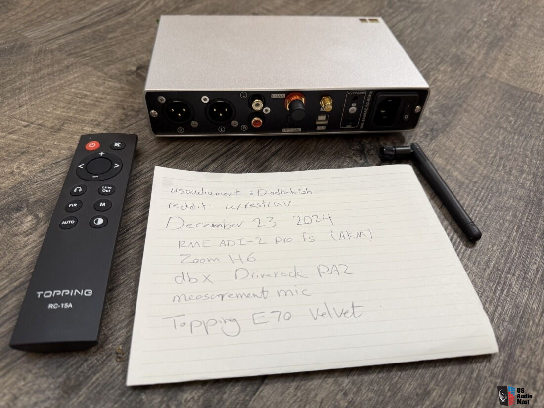 RME ADI-2 pro fs AKM | dbx drivarack pa2 | Topping E70 velvet | Zoom H6 ...