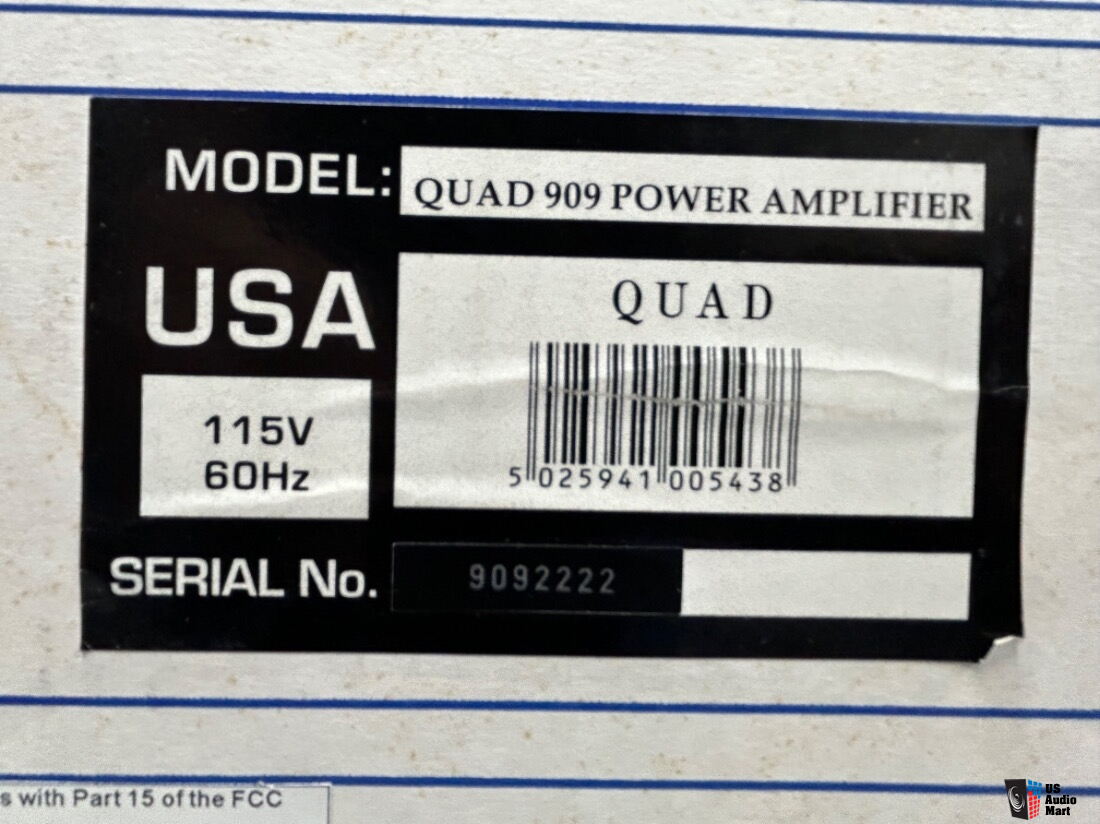 QUAD 909 Power Amplifier Photo #5434583 - US Audio Mart