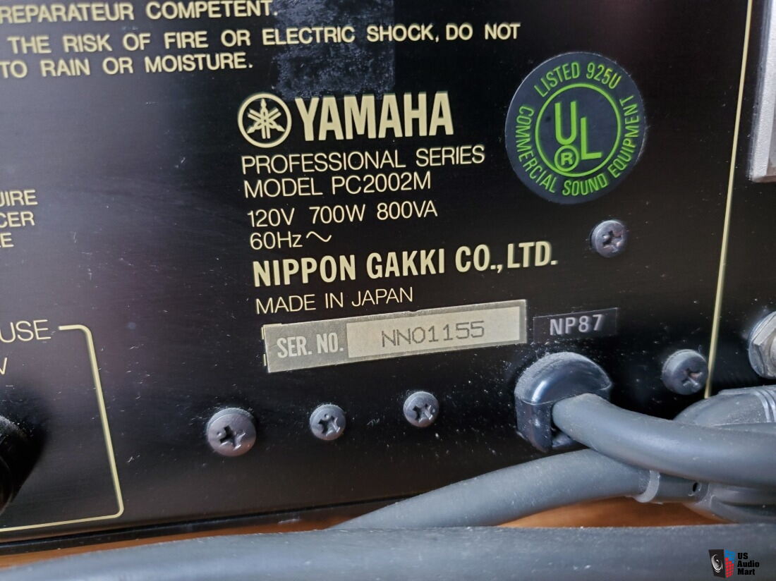 Yamaha PC2002M Power Amplifier Home Use Clean Serviced Photo #5435665 ...