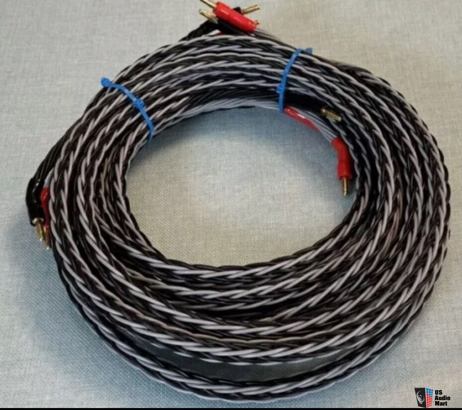 KIMBLE KABLE 8VS Audiophile (6') Wires w (12) Banana Plugs; All (3) For ...