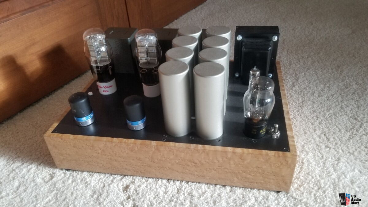Oliver Sayes 45 tube single ended amp with Finement output transformers ...