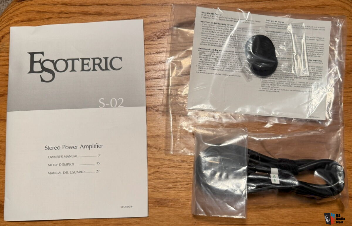 FOR SALE: Esoteric Master SoundWorks S-02 Stereo Amplifier (Like New ...