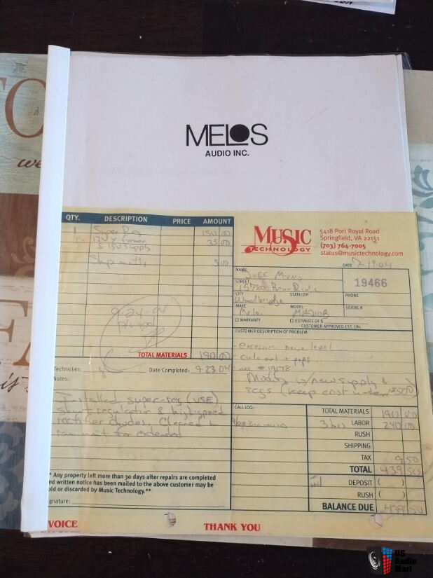 Melos MA-210 Tube Preamplifier Photo #5446412 - US Audio Mart