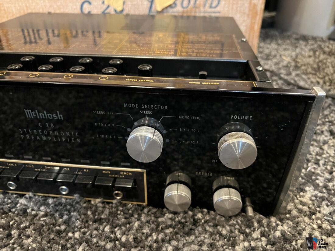 McIntosh C28 Preamp; Original Owner Box Minty Stereo Phono Preamplifier ...