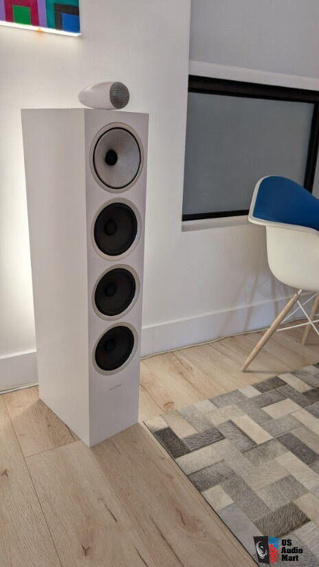 B&W Bowers & Wilkins DM 702 S2 Floorstanding Speakers pair, White Photo ...