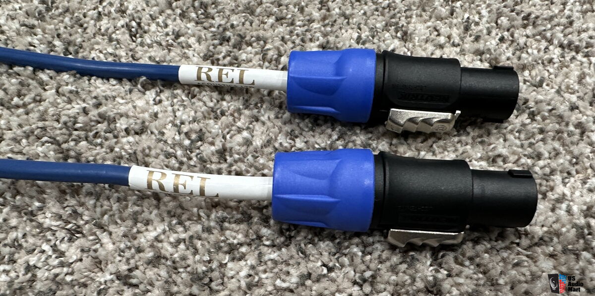 REL Acoustics Bassline Blue Cables (2) For Sale - US Audio Mart