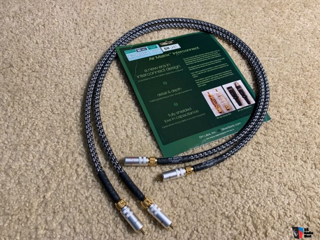 DH Labs Air Matrix Cryo Interconnects 1 Meter Pair RCA - Excellent ...